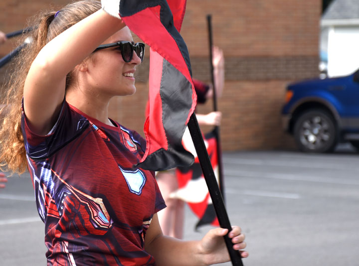 BHS flag corps returns to the '80s | Bluffton Icon