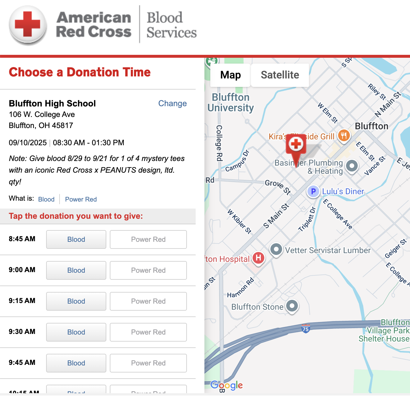 Sign up for Sept 10 Red Cross Blood Drive at Bluffton High School ...