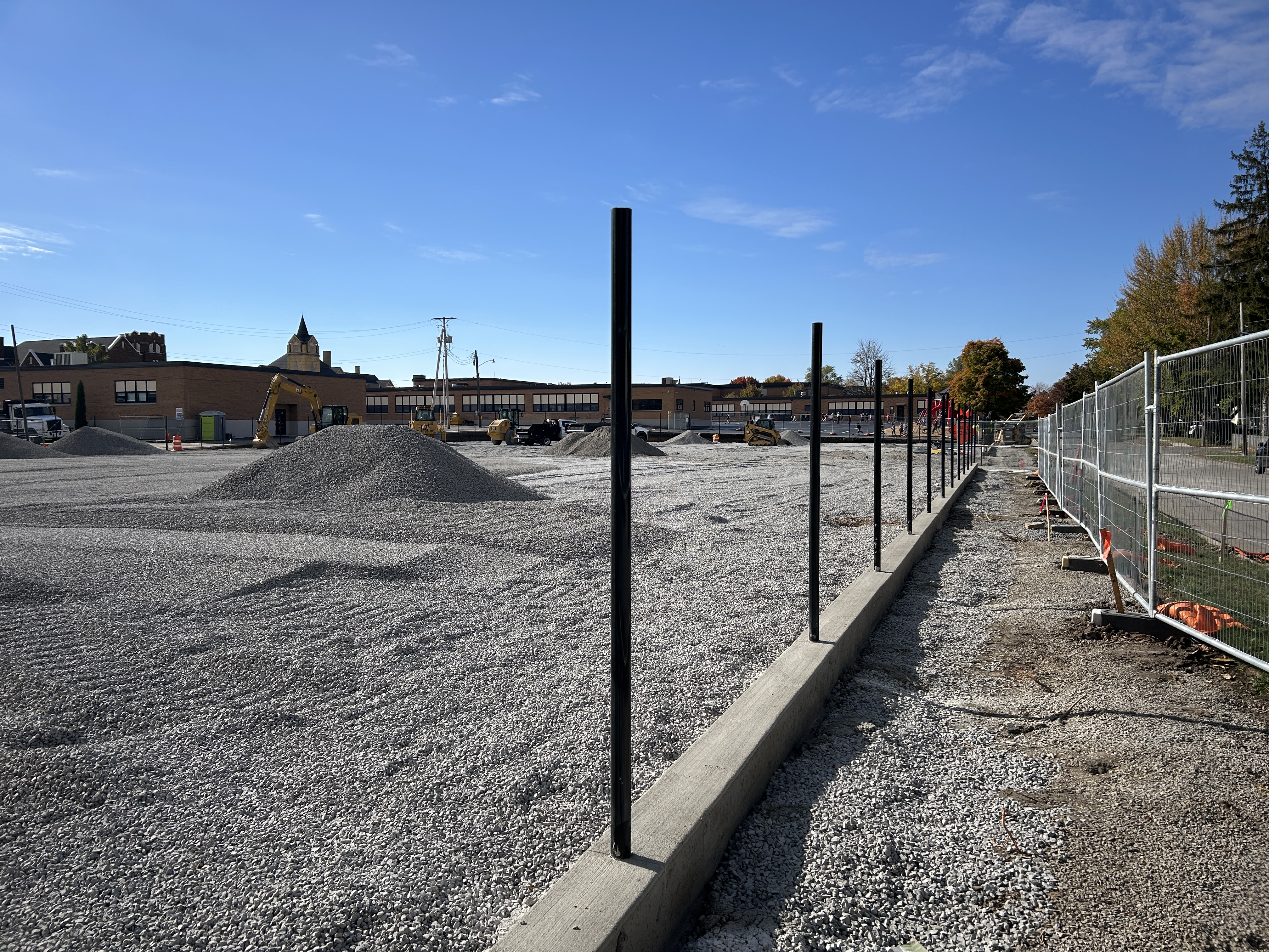 October 23 construction of Bluffton Schools' artificial turf practice ...