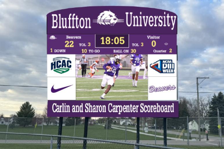 Full funding for Carlin and Sharon Carpenter Scoreboard Initiative announced | Bluffton Icon